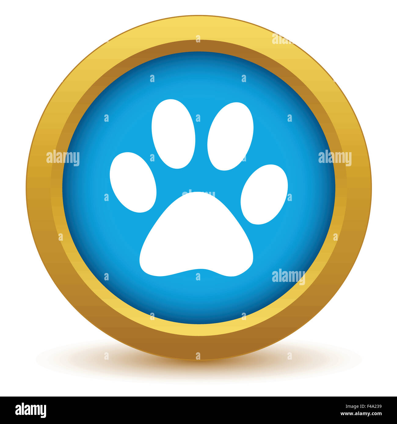 Gold animal icon Stock Photo - Alamy
