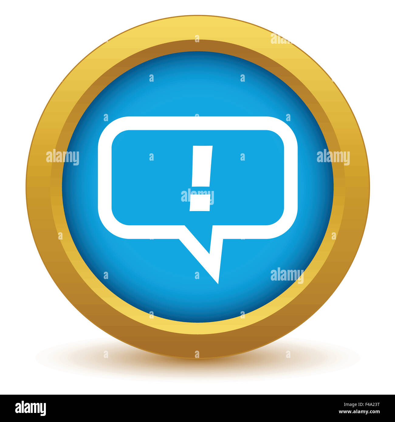 Gold exclamation mark symbol hi-res stock photography and images - Alamy