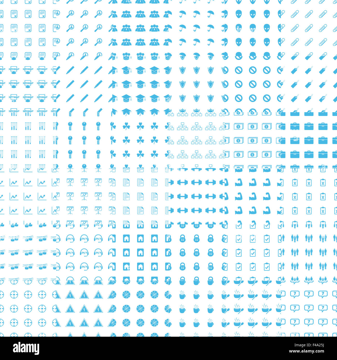 Big seamless pattern set Stock Photo - Alamy