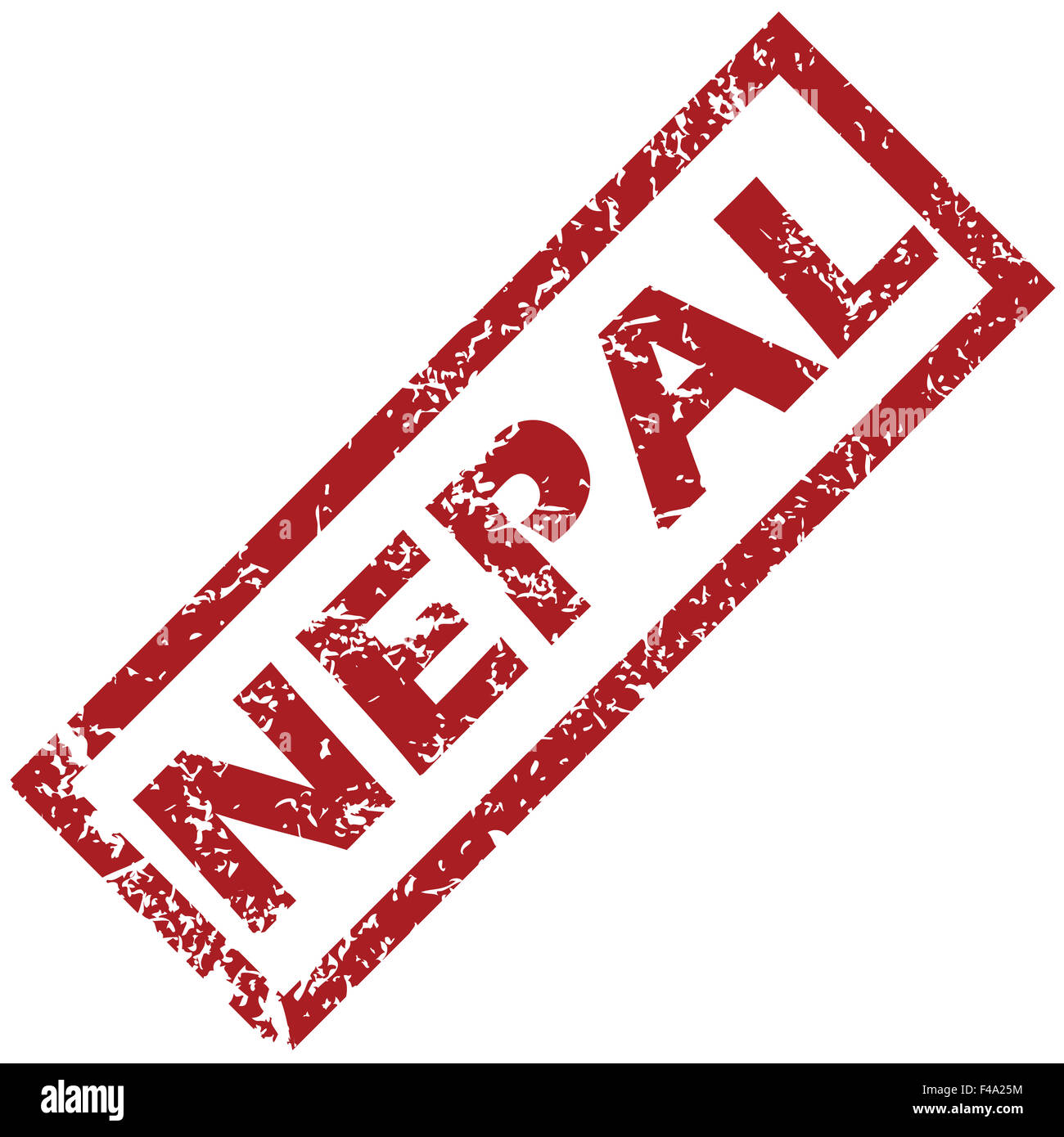 New Nepal rubber stamp Stock Photo - Alamy