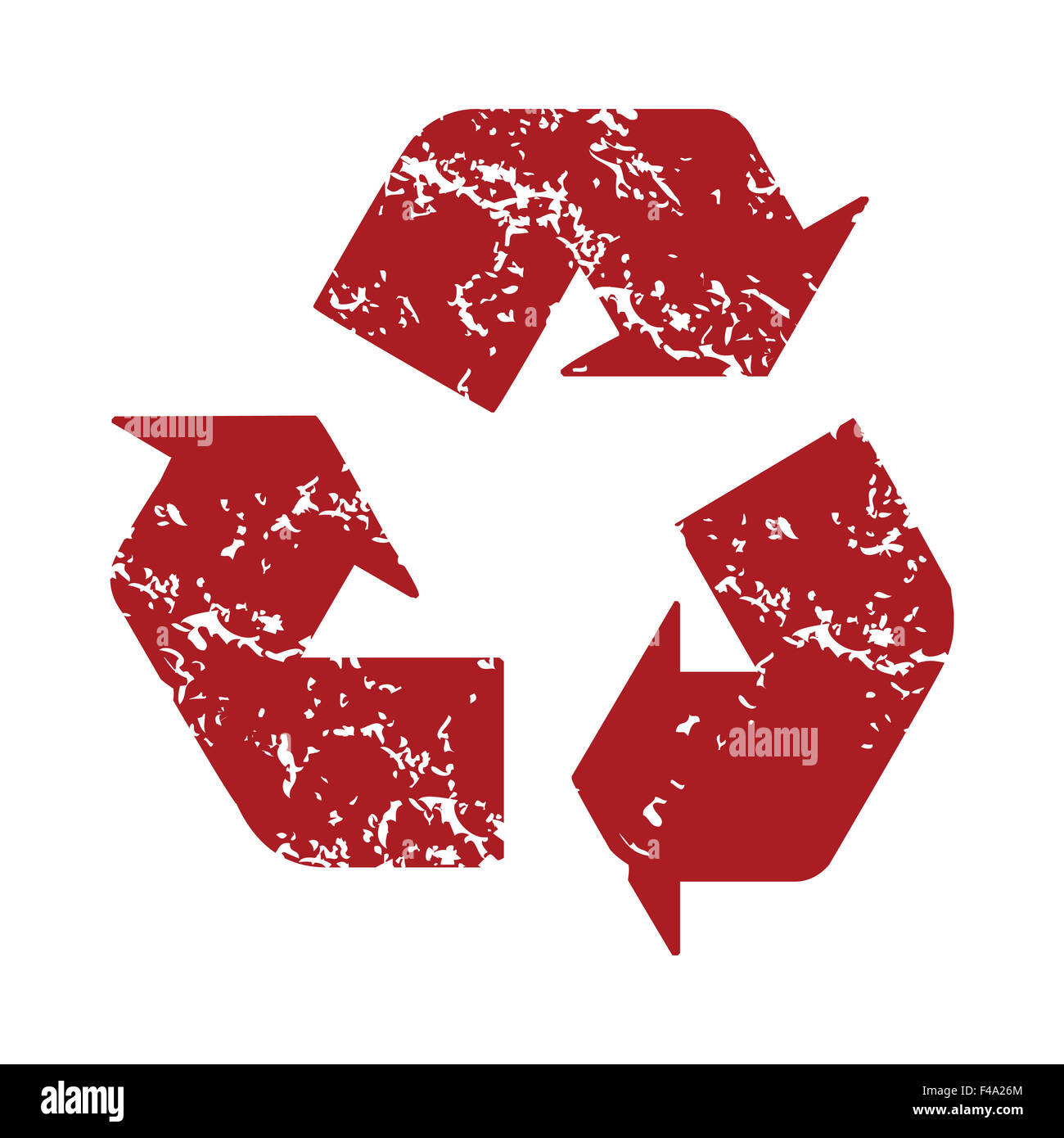 Red recycling sign Cut Out Stock Images & Pictures - Alamy