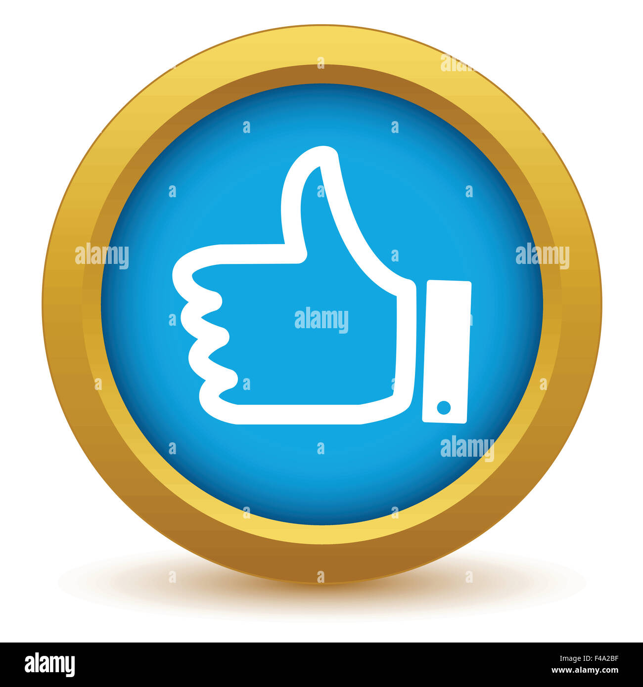 Gold like icon Stock Photo - Alamy