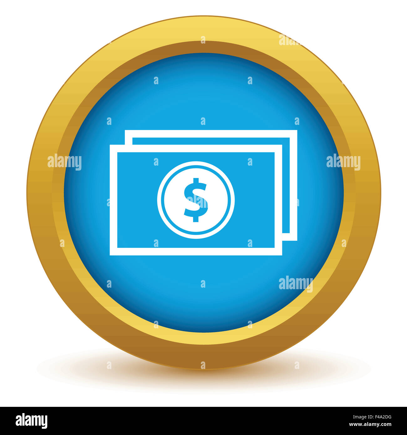 Gold money icon Stock Photo - Alamy