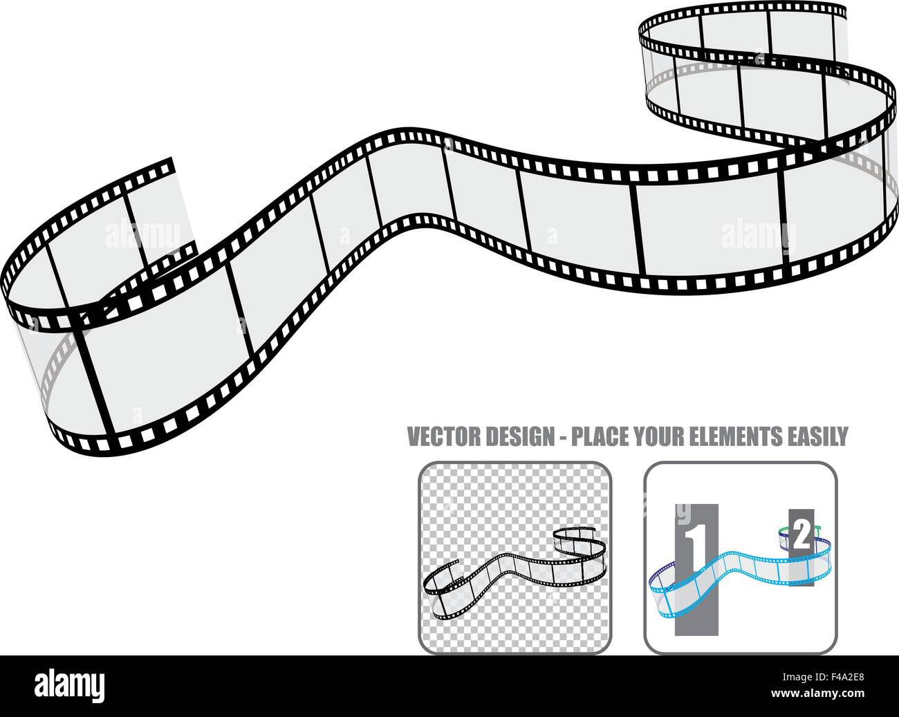 Vector Film roll Stock Vector Image & Art - Alamy
