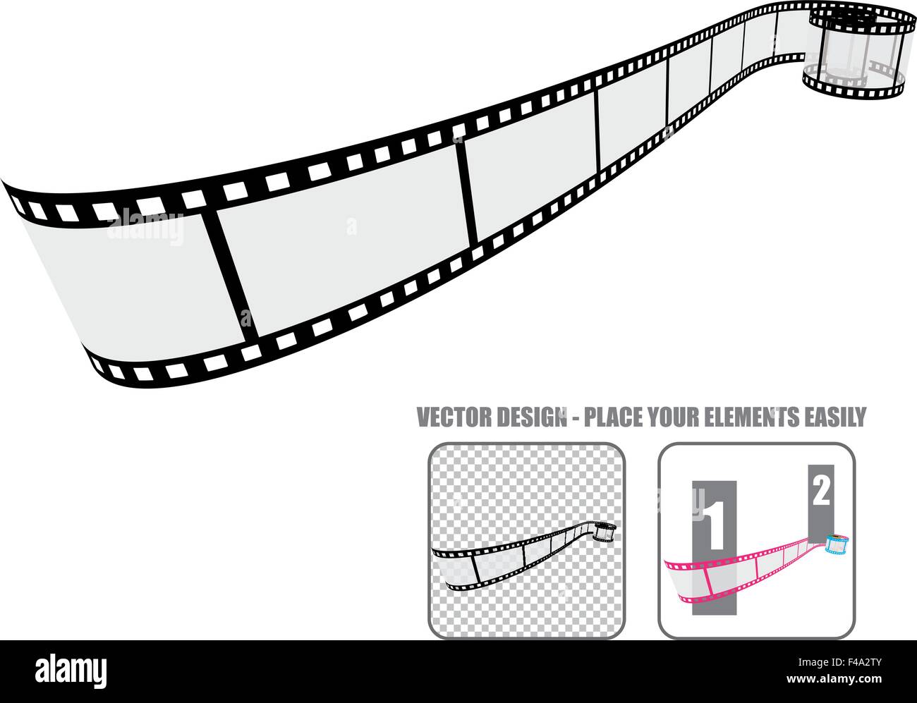 Vector Film roll Stock Vector Image & Art - Alamy