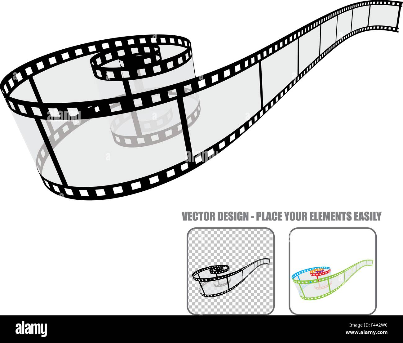 Film roll vector vectors hi-res stock photography and images - Alamy