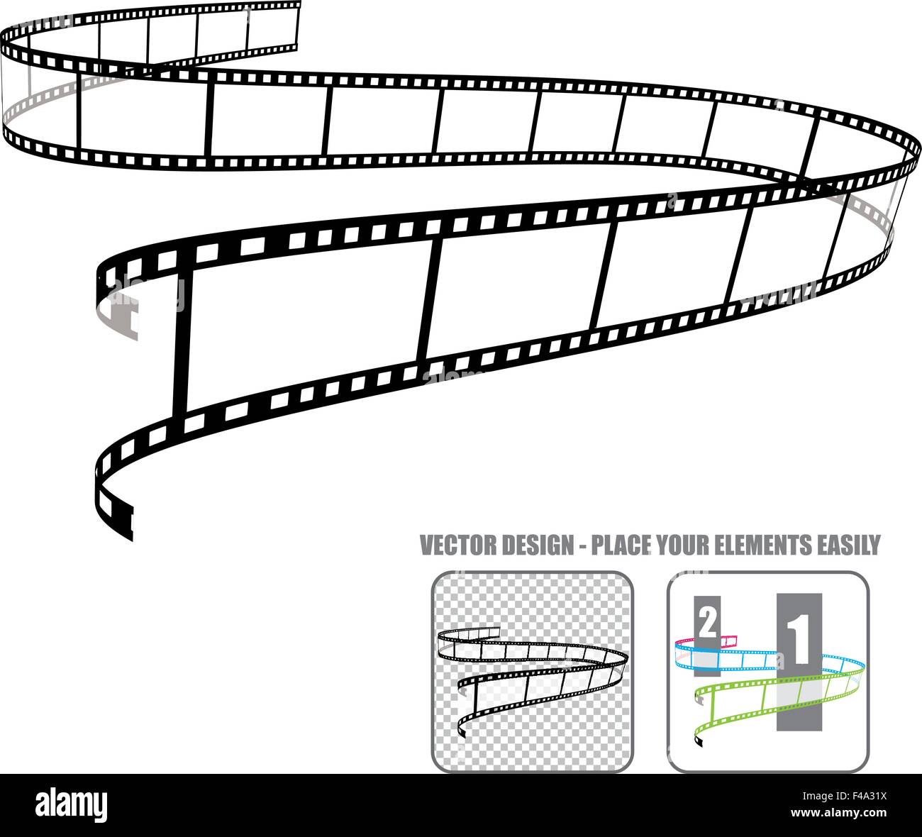 Vector Film roll Stock Vector Image & Art - Alamy