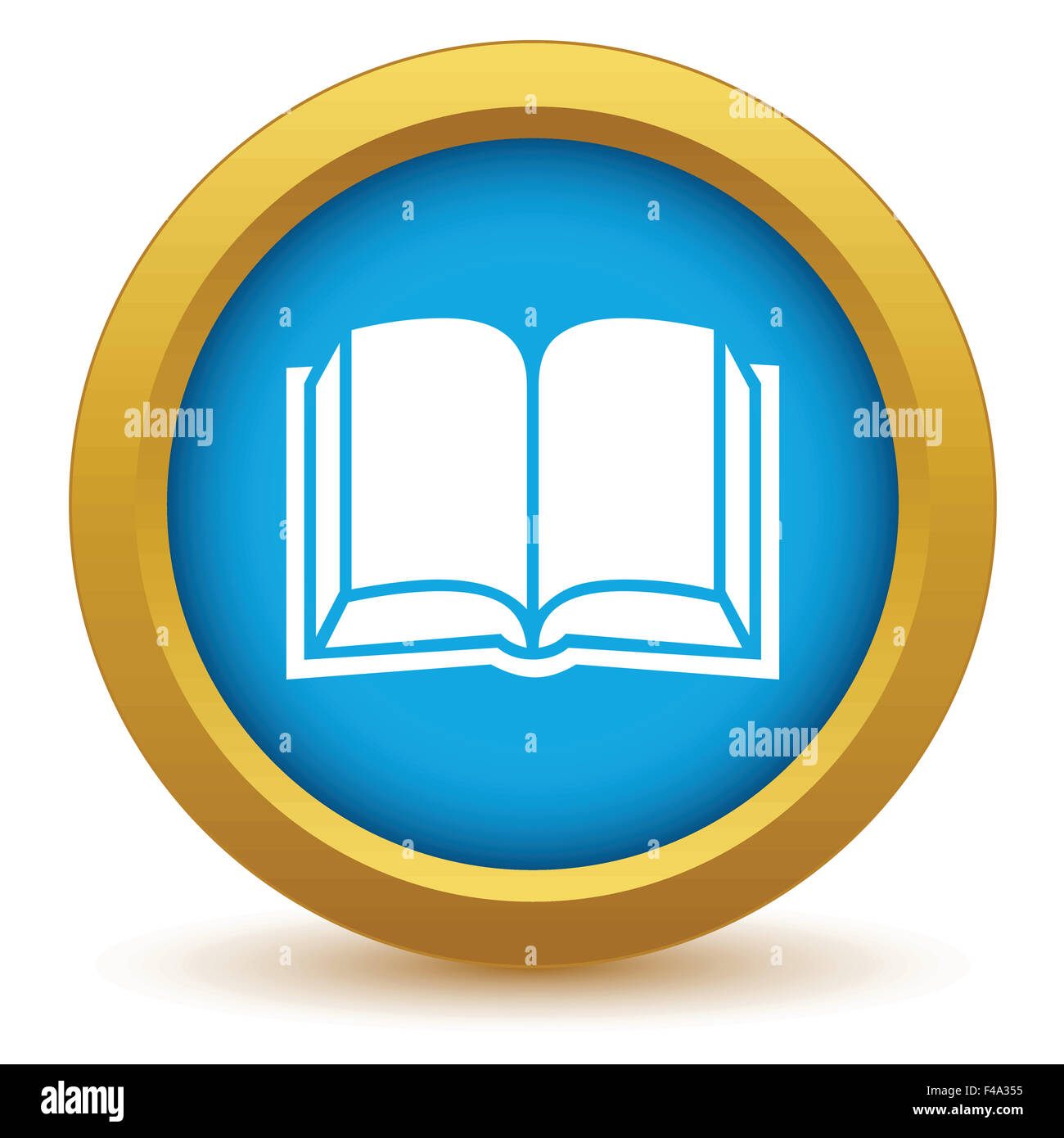 Gold book icon Stock Photo - Alamy