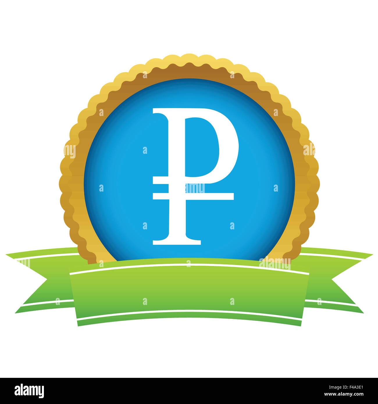 Gold ruble logo hi-res stock photography and images - Alamy