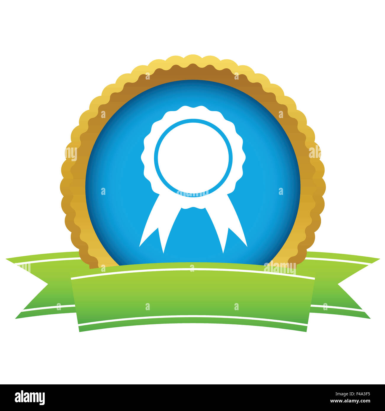 Gold medal logo Stock Photo - Alamy