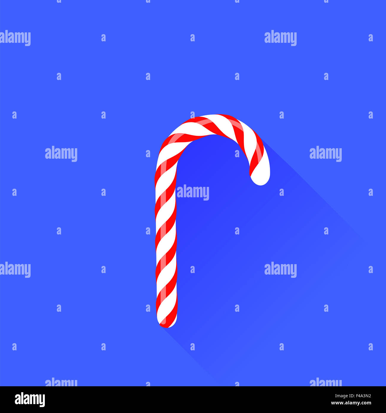 Candy Cane Icon Stock Photo - Alamy