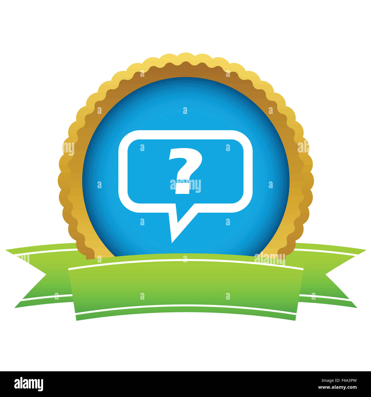 Question icon vector logo Cut Out Stock Images & Pictures - Alamy