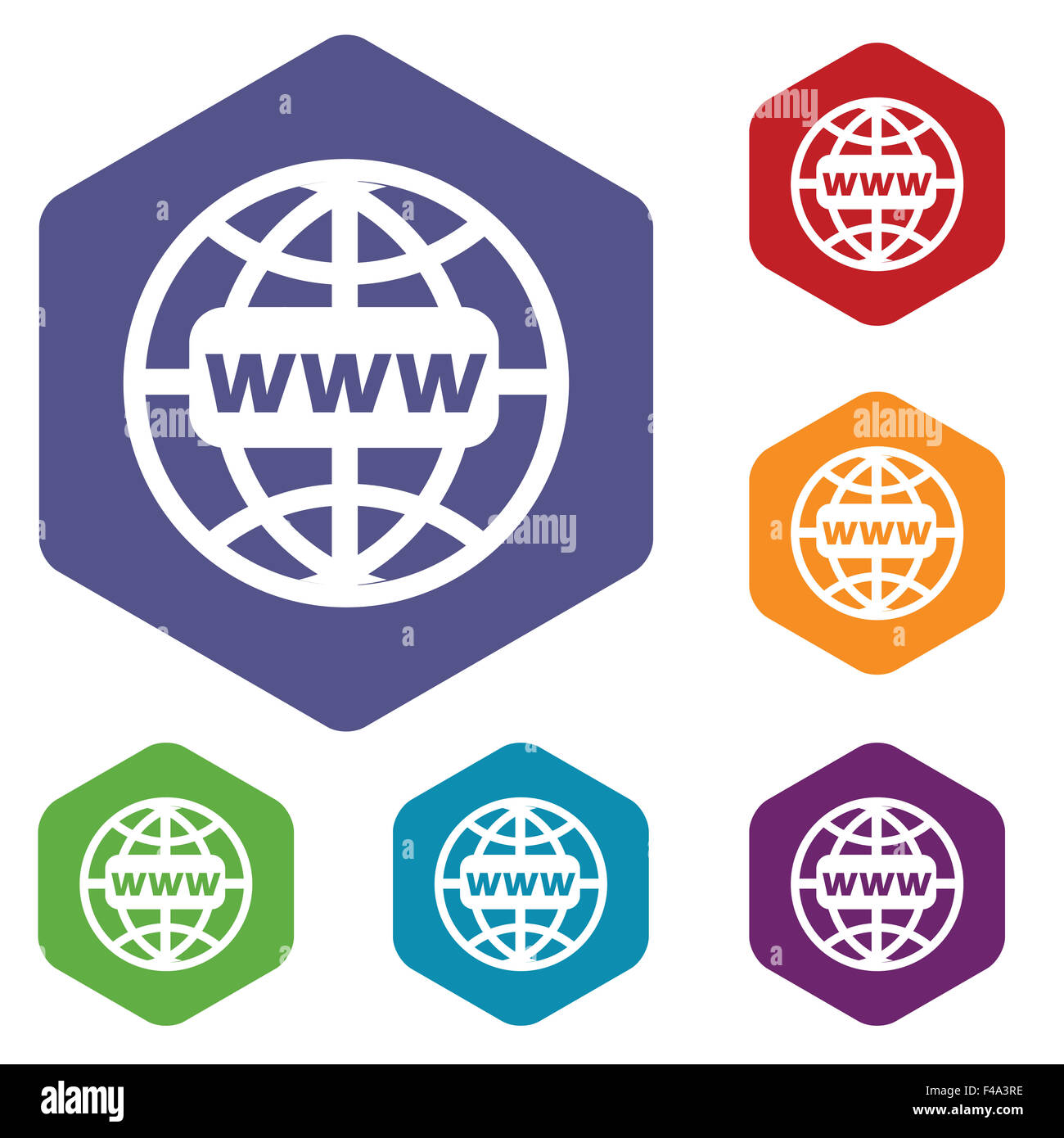 World map with network icons Cut Out Stock Images & Pictures - Alamy