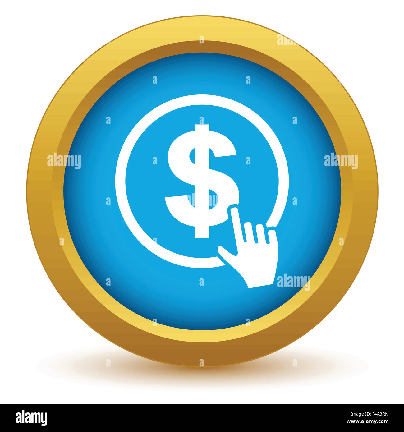 Click gold coin icon hi-res stock photography and images - Alamy