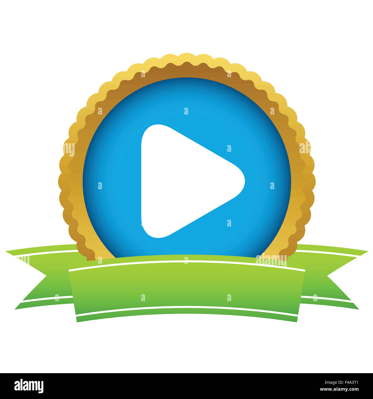 Gold play logo hi-res stock photography and images - Alamy