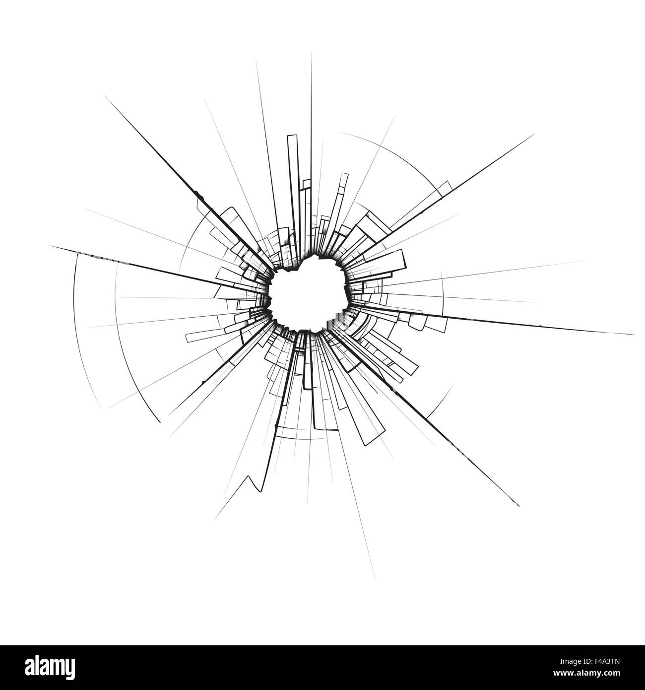 Broken Window Ball High Resolution Stock Photography and Images - Alamy