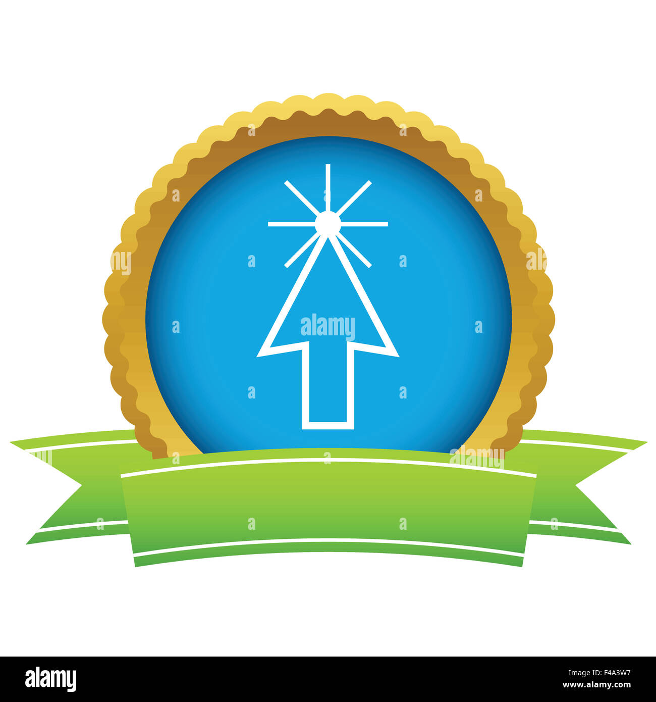 Gold click logo Stock Photo - Alamy