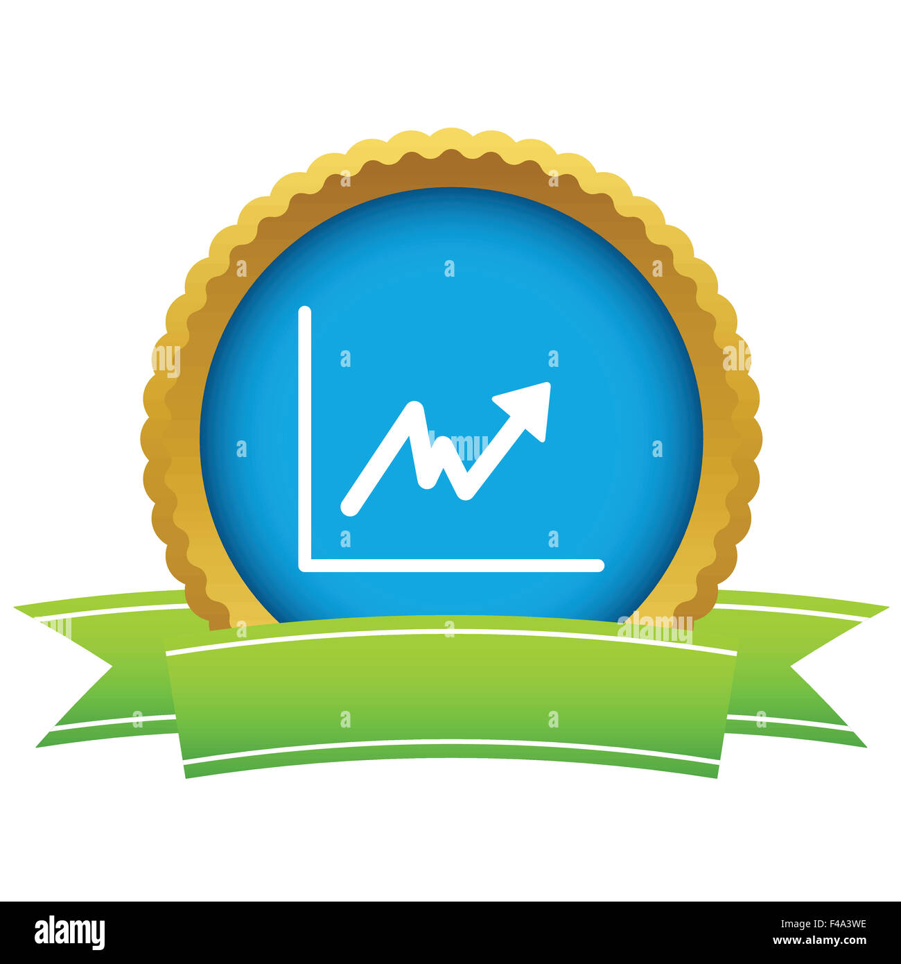 Graph line growth logo hi-res stock photography and images - Alamy