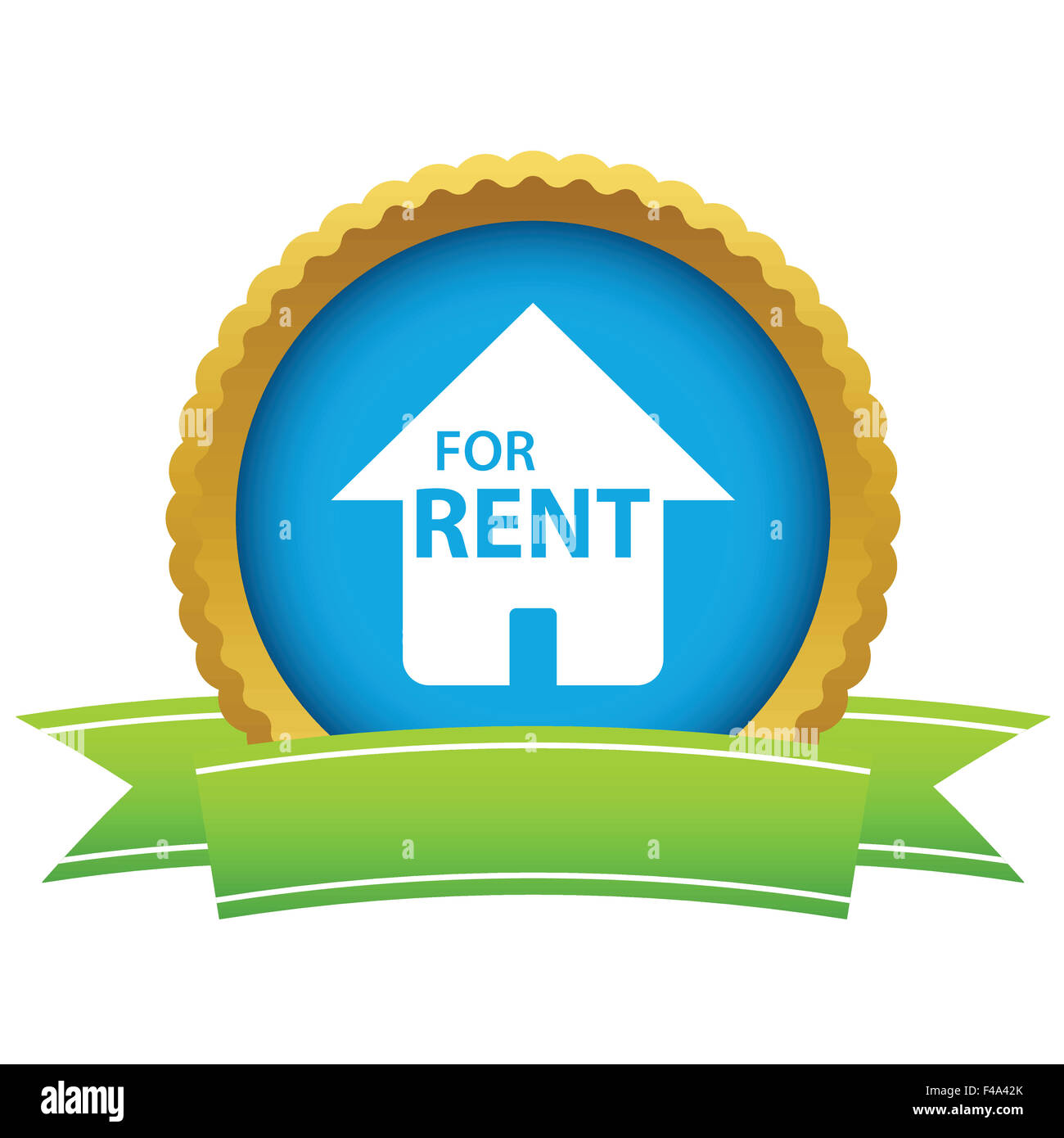 Gold rent logo hi-res stock photography and images - Alamy