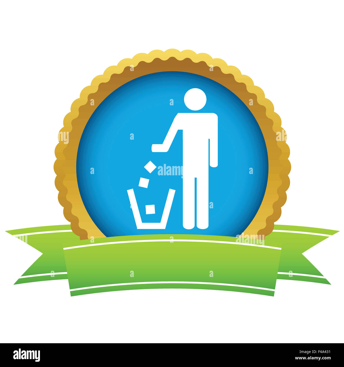 Throw away trash icon sign hi-res stock photography and images - Alamy