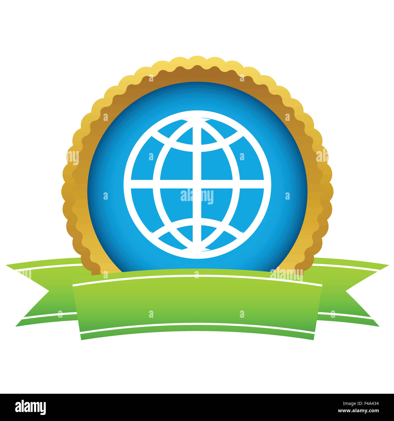 Simple map world shadow Cut Out Stock Images & Pictures - Alamy