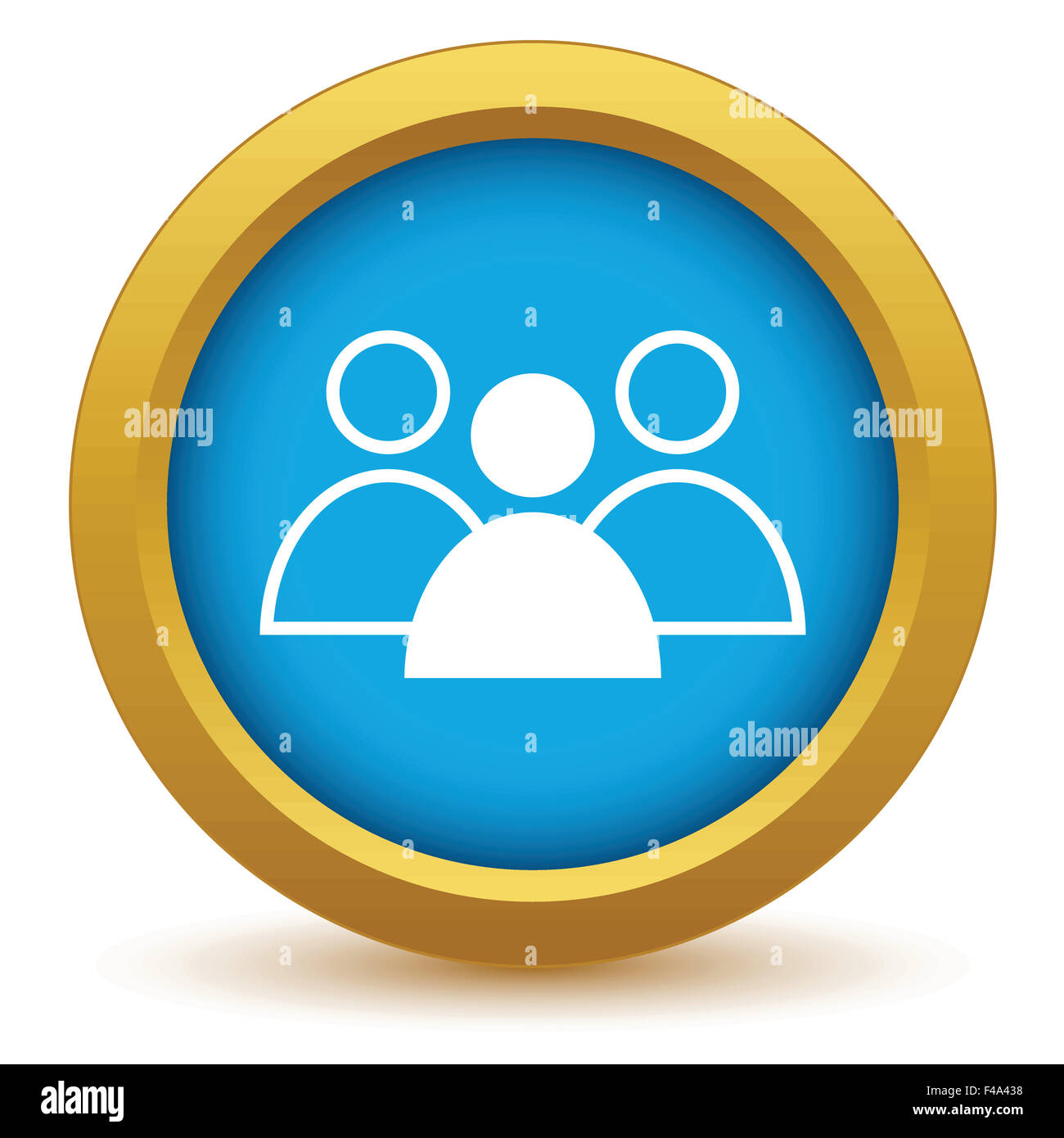 Gold leader icon Stock Photo - Alamy