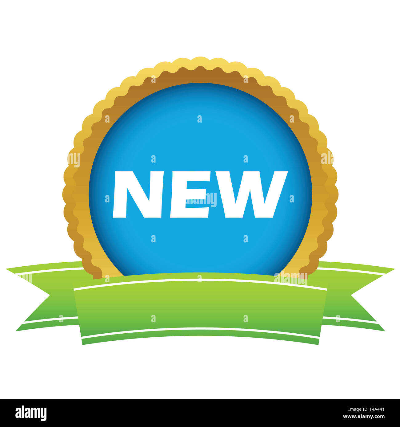 Gold new logo hi-res stock photography and images - Alamy