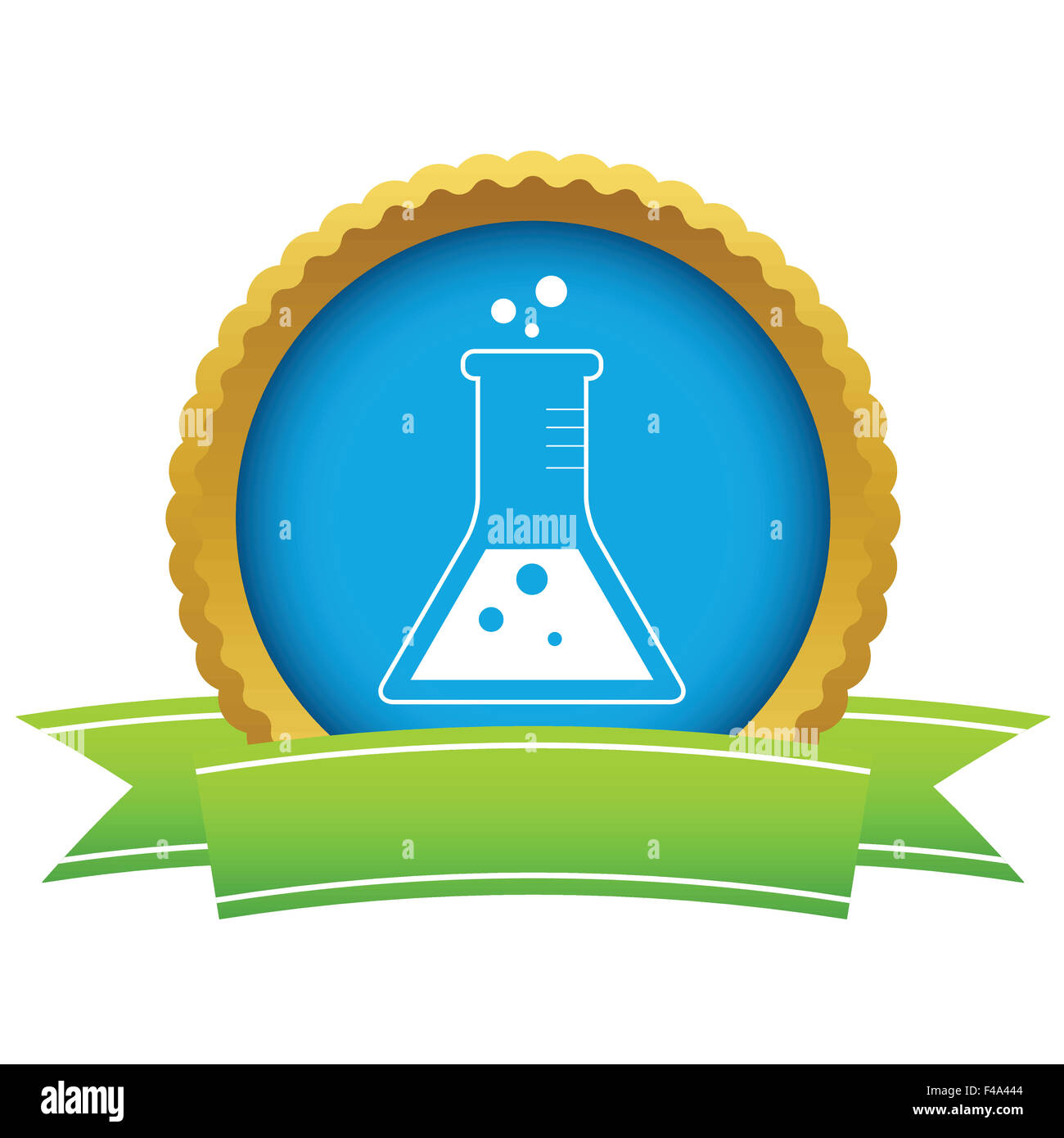Chemistry flask logo Cut Out Stock Images & Pictures - Alamy