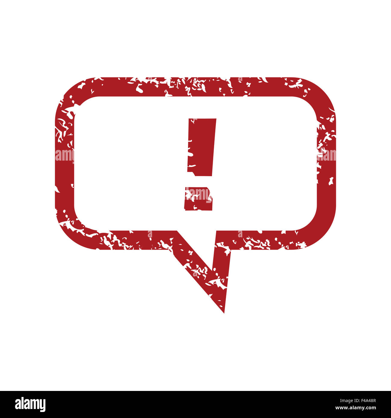 Red grunge answer logo Stock Photo - Alamy