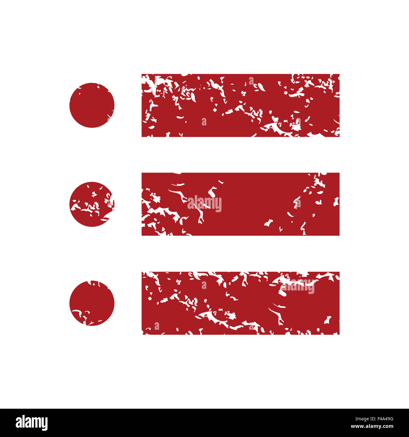 Red list logo hi-res stock photography and images - Alamy