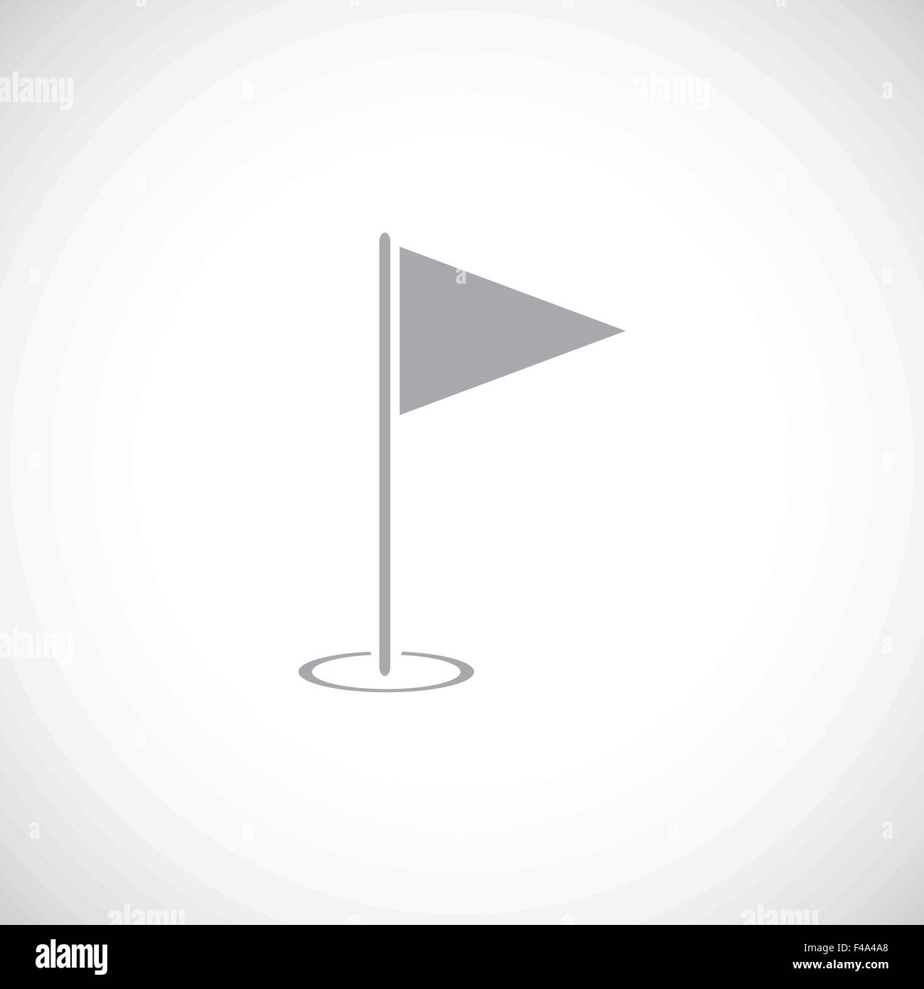 Hole Course black icon Stock Photo - Alamy