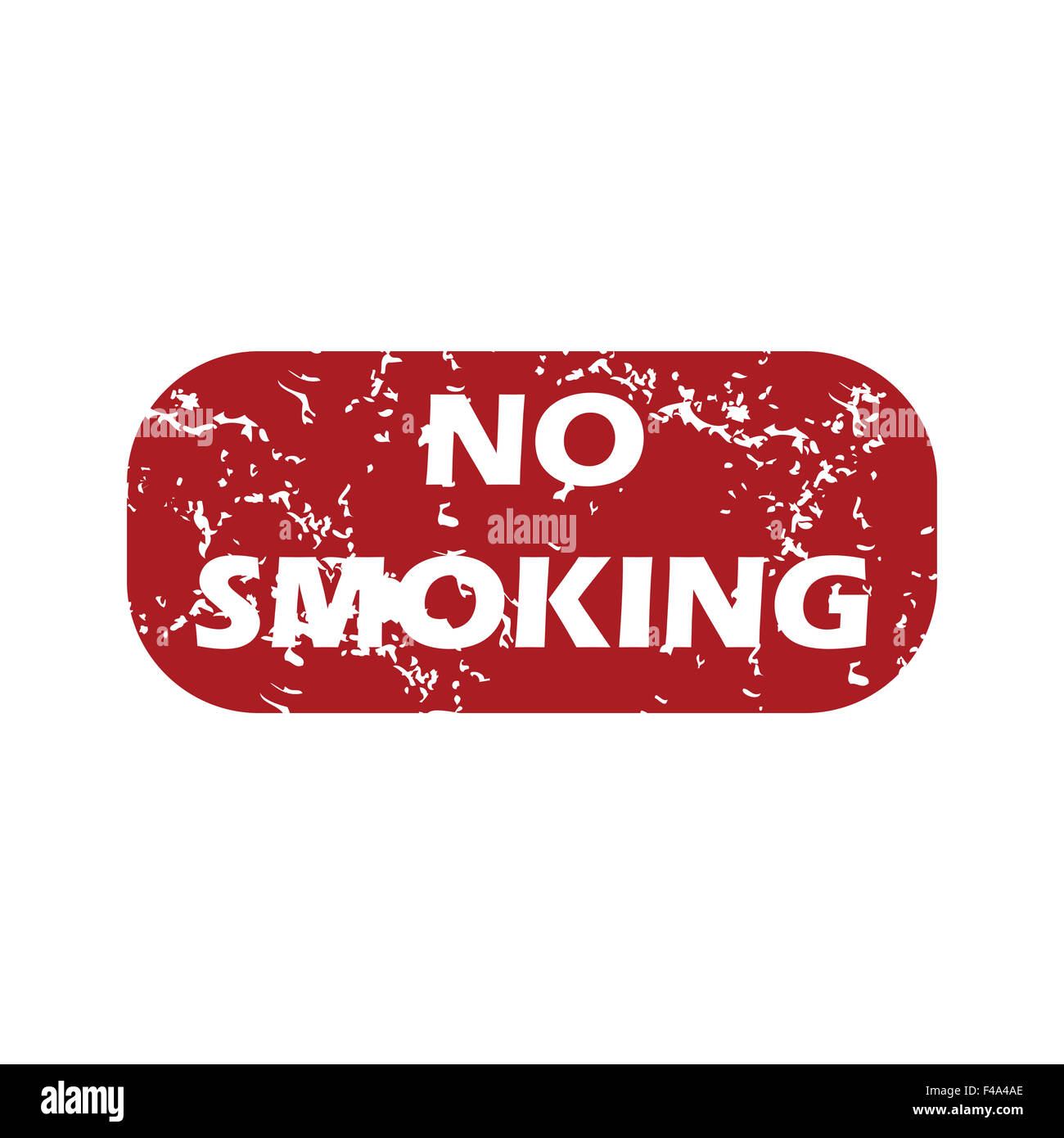 Red grunge no smoking logo Stock Photo - Alamy