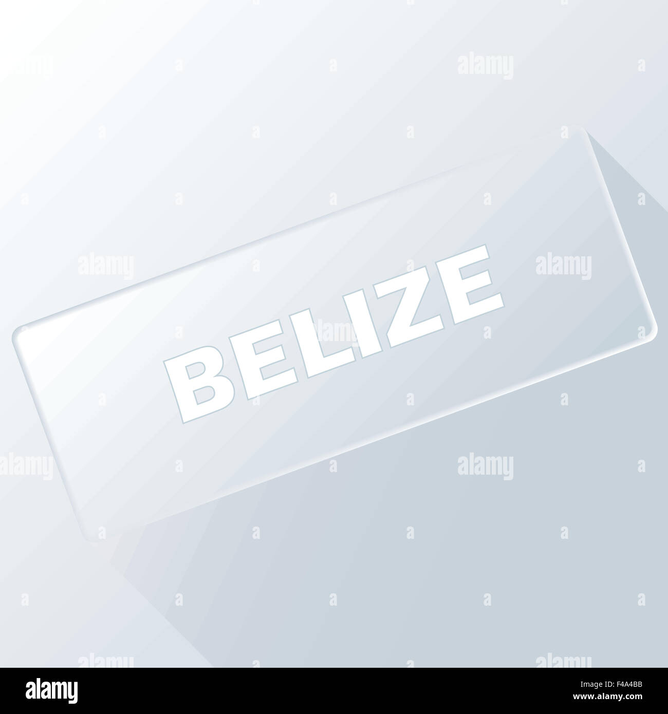Belize unique button Stock Photo - Alamy