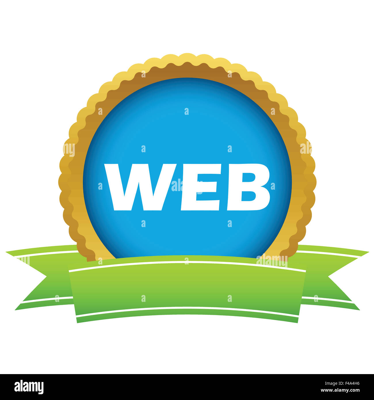 Gold web logo Stock Photo - Alamy