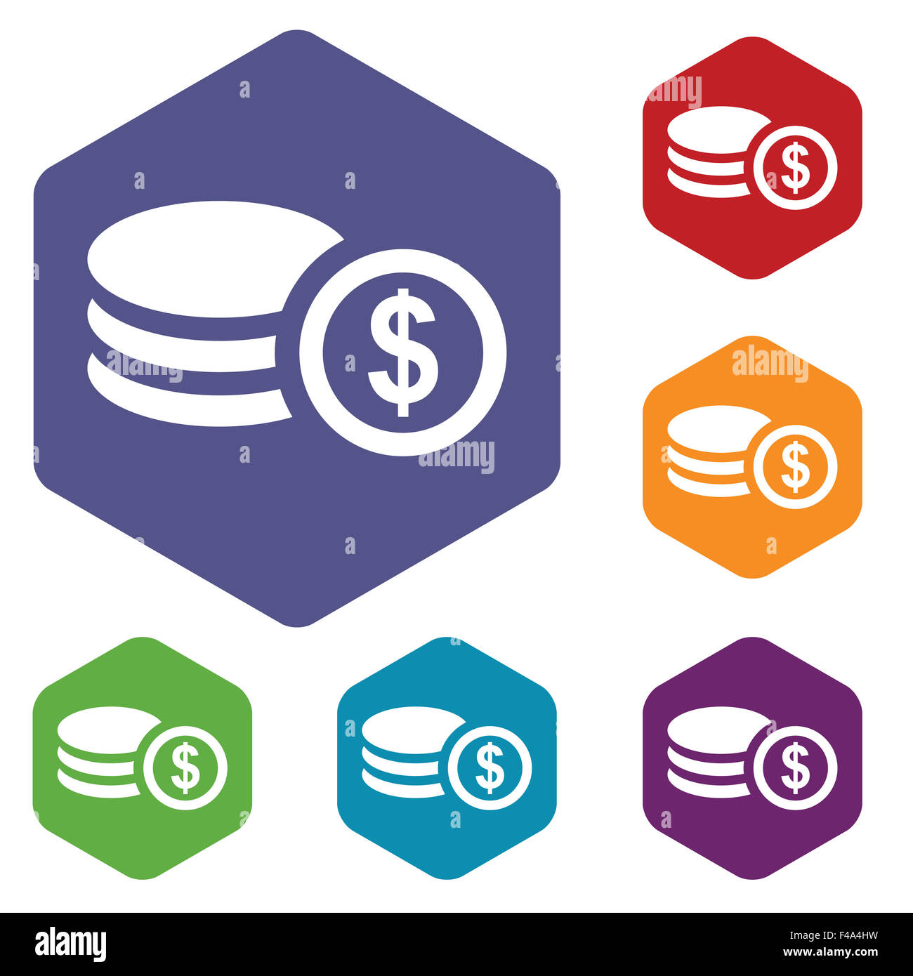 Money rhombus icons Stock Photo - Alamy