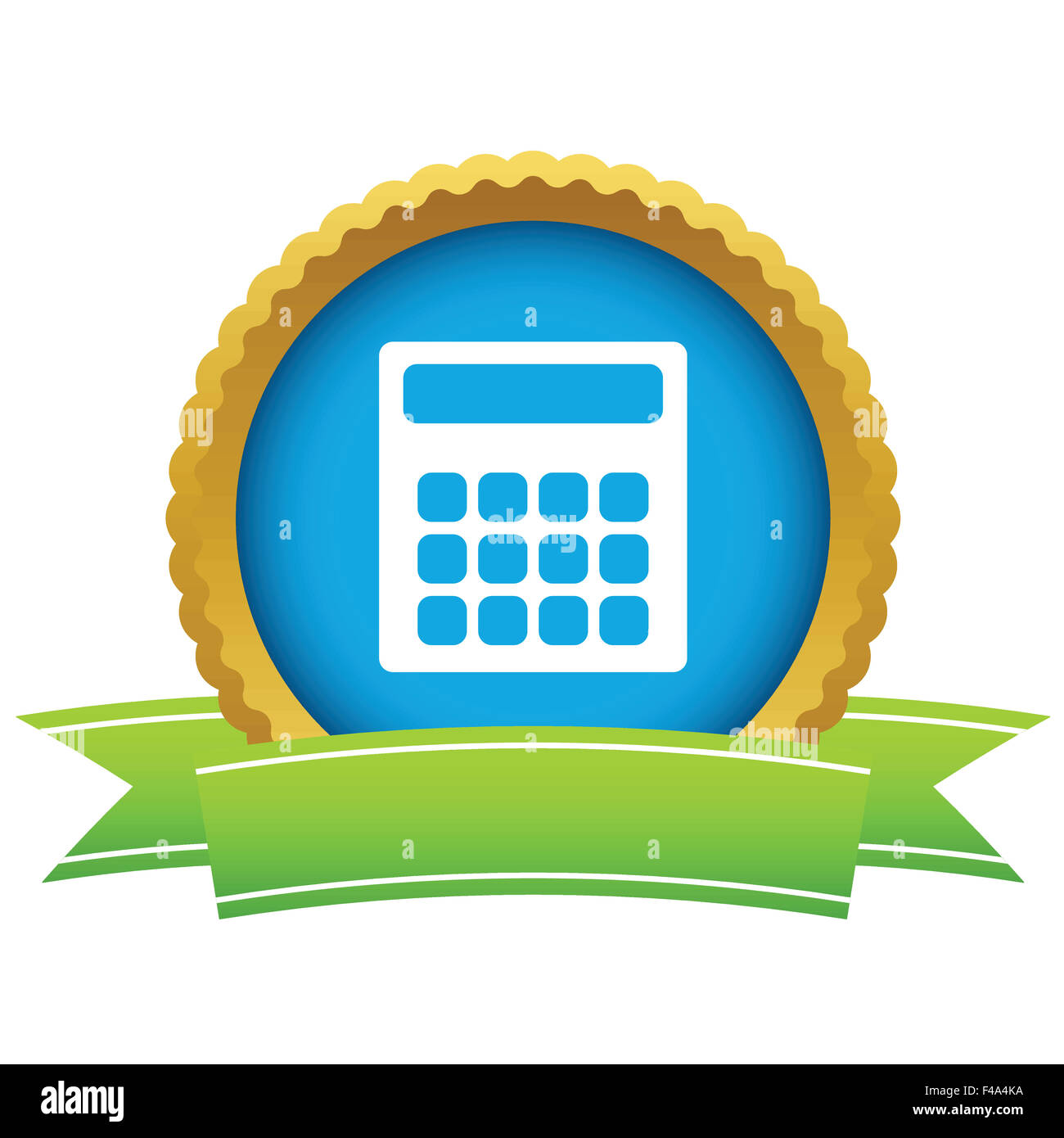 Gold calculator logo hi-res stock photography and images - Alamy