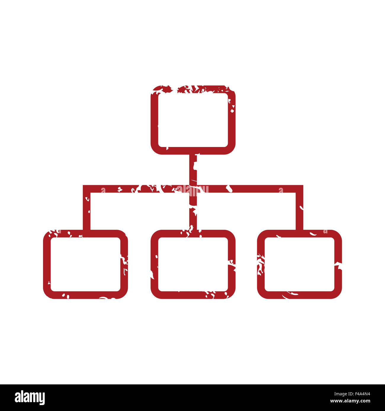 Red grunge structure logo Stock Photo - Alamy