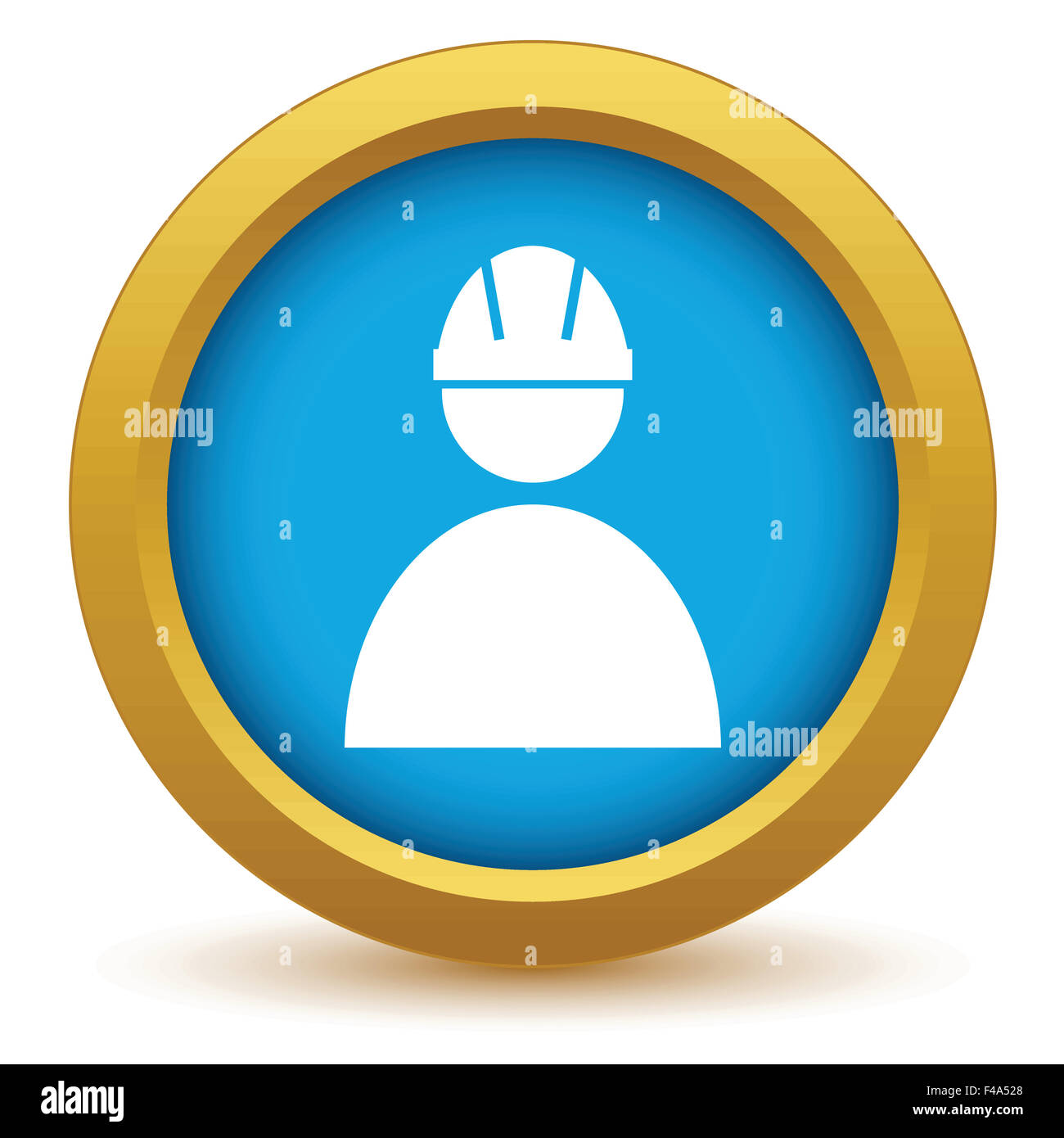 Gold hard hat hi-res stock photography and images - Alamy