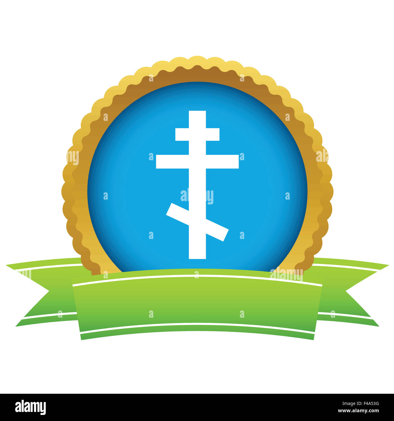 Gold orthodoxy logo Stock Photo - Alamy
