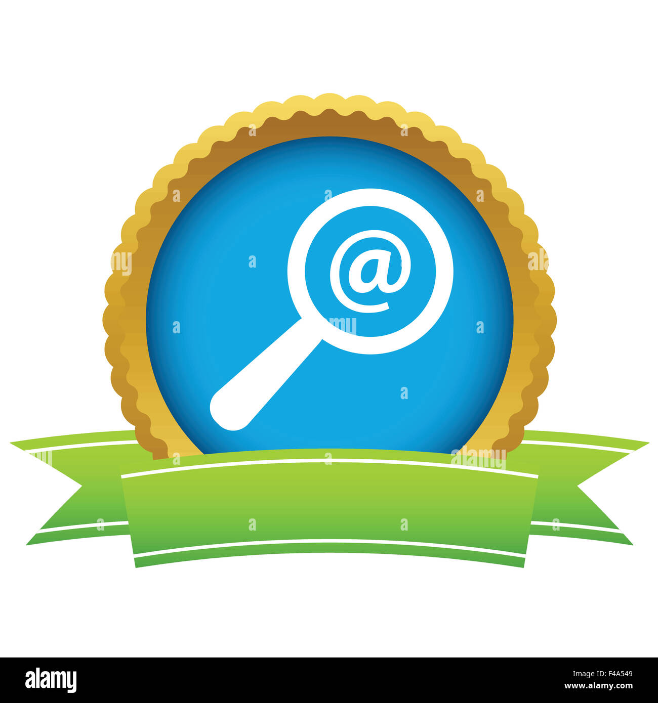 Gold search logo hi-res stock photography and images - Alamy