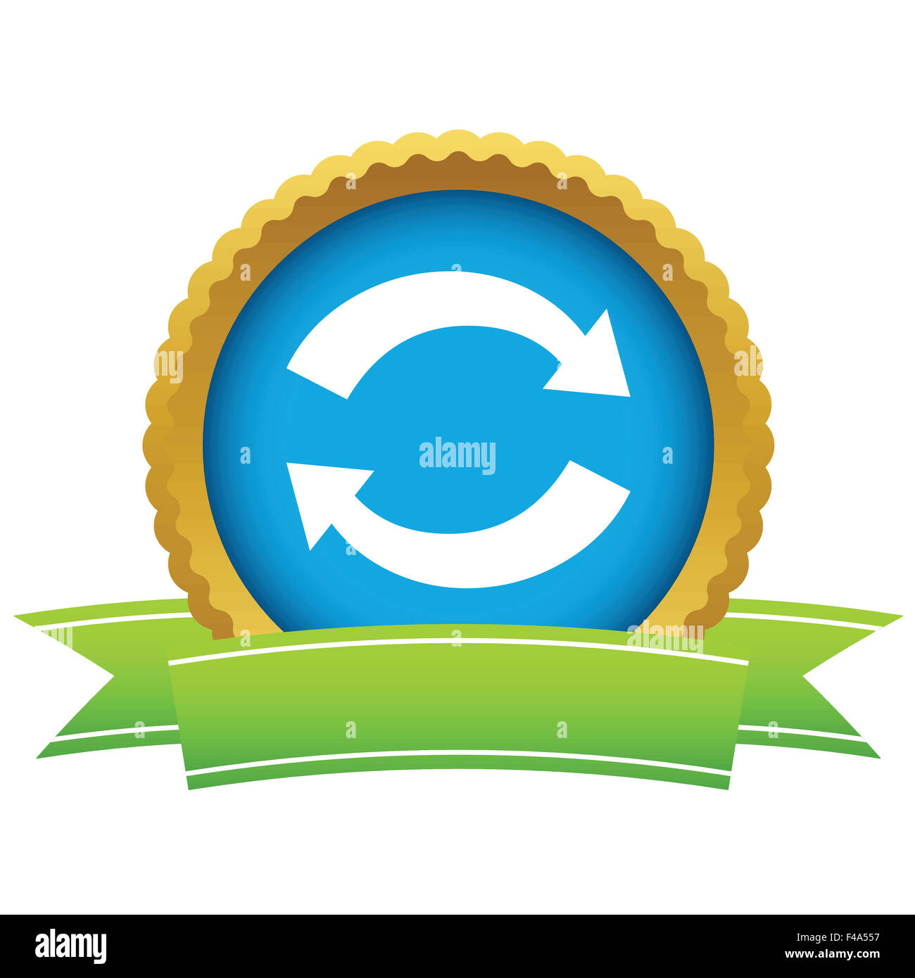 Gold reverse logo Stock Photo - Alamy