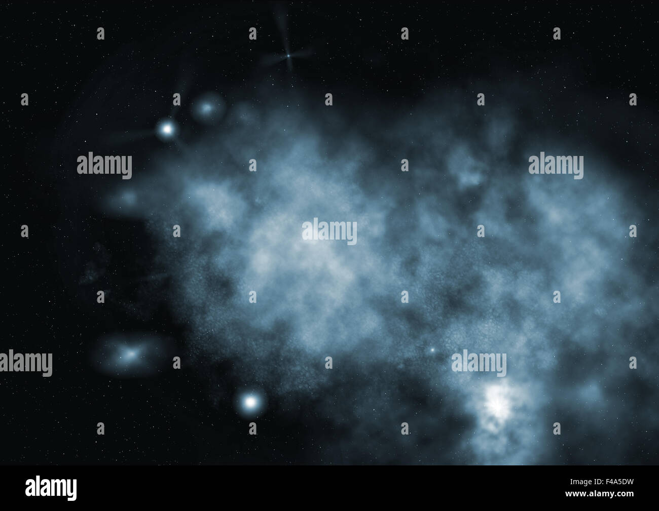 Being shone nebula Stock Photo - Alamy