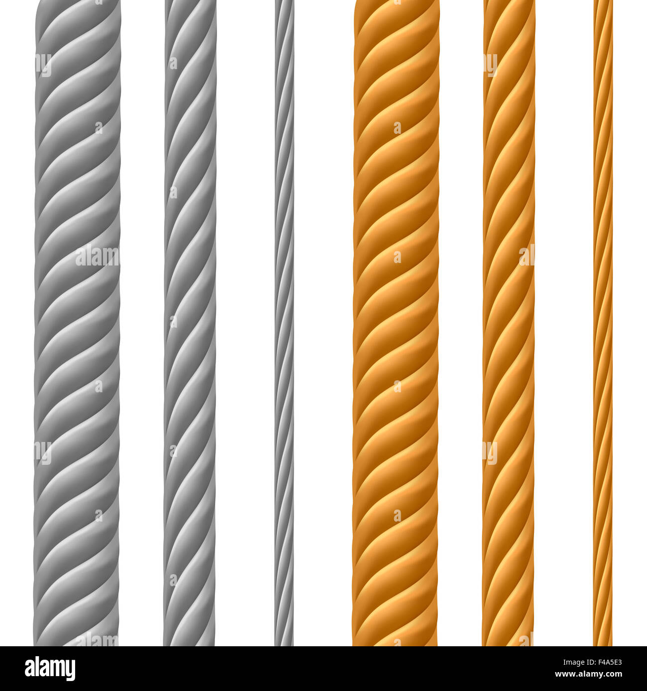 Set of Metal Cables Stock Photo - Alamy