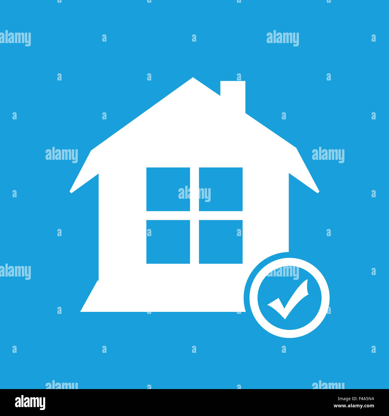 Selected house symbol Stock Photo - Alamy