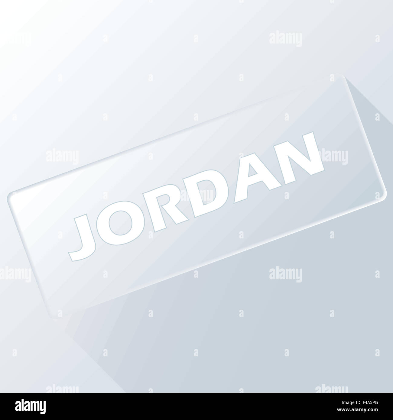 Jordan unique button Stock Photo - Alamy