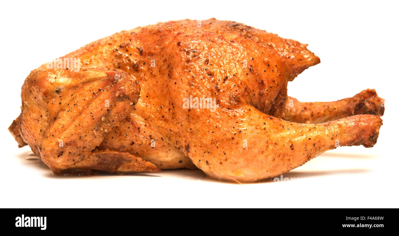 Grilled whole chicken side view hi-res stock photography and images - Alamy