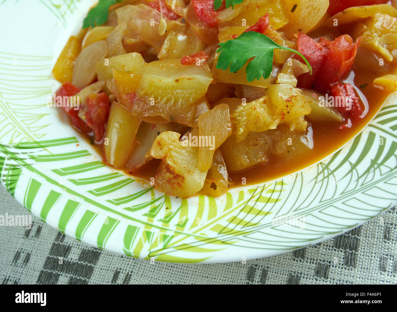 Turkish dish of vegetables Stock Photo - Alamy