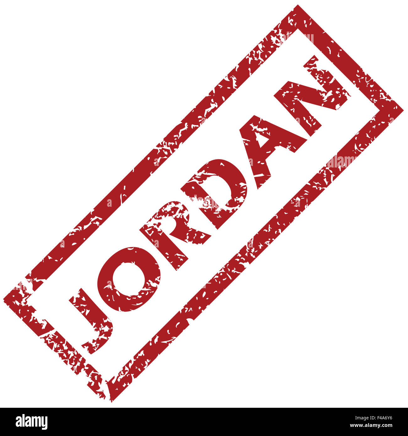 New Jordan rubber stamp Stock Photo - Alamy