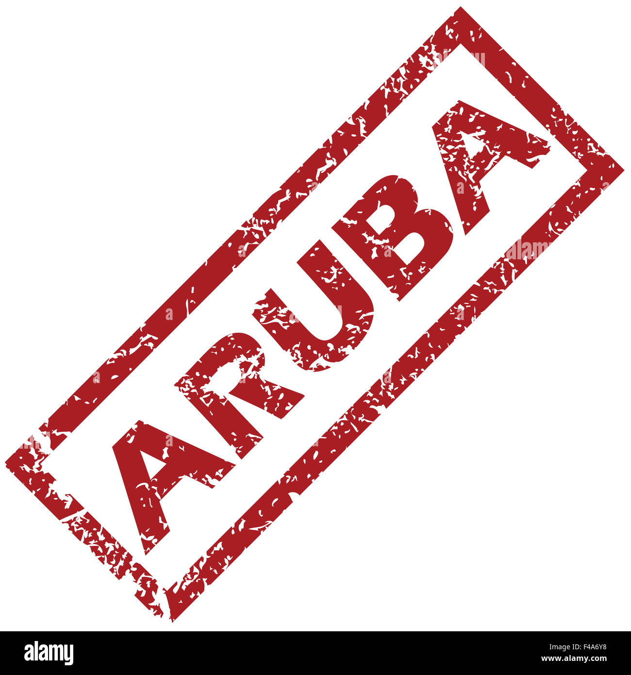 New Aruba rubber stamp Stock Photo - Alamy