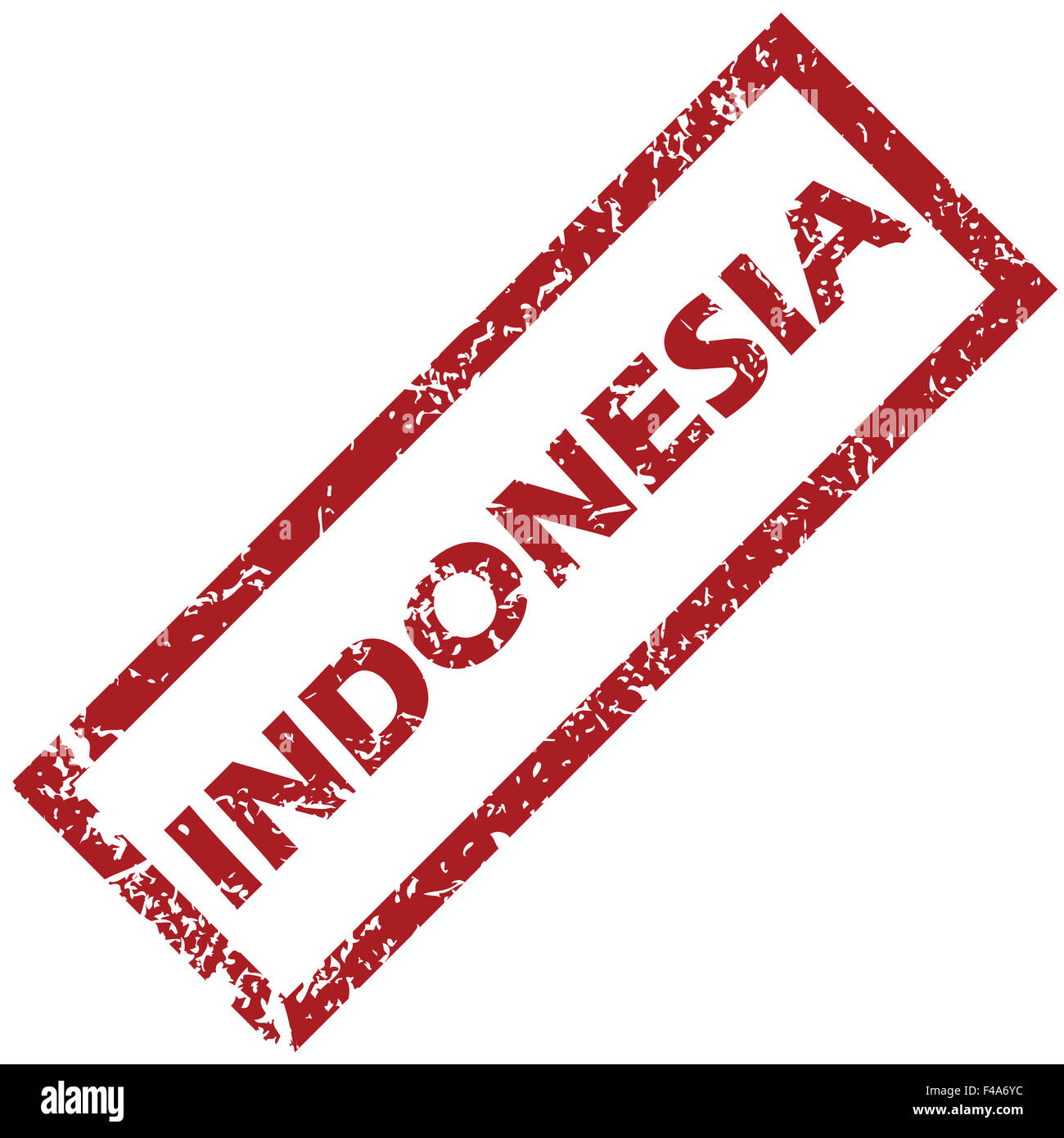 New Indonesia rubber stamp Stock Photo - Alamy